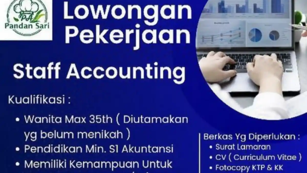 Lowongan Kerja Kendari Toko Pandan Sari Rekrut Posisi Staff Accounting ...