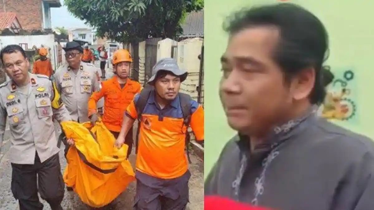 Santai Anak-Istrinya Tewas di Banjir Sukabumi, Aang Ternyata Juragan ...