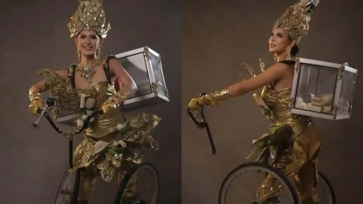 Kostum 'Pempek Sepeda' Jadi Sorotan, Ayu Sulis Raih Top 3 Kostum ...