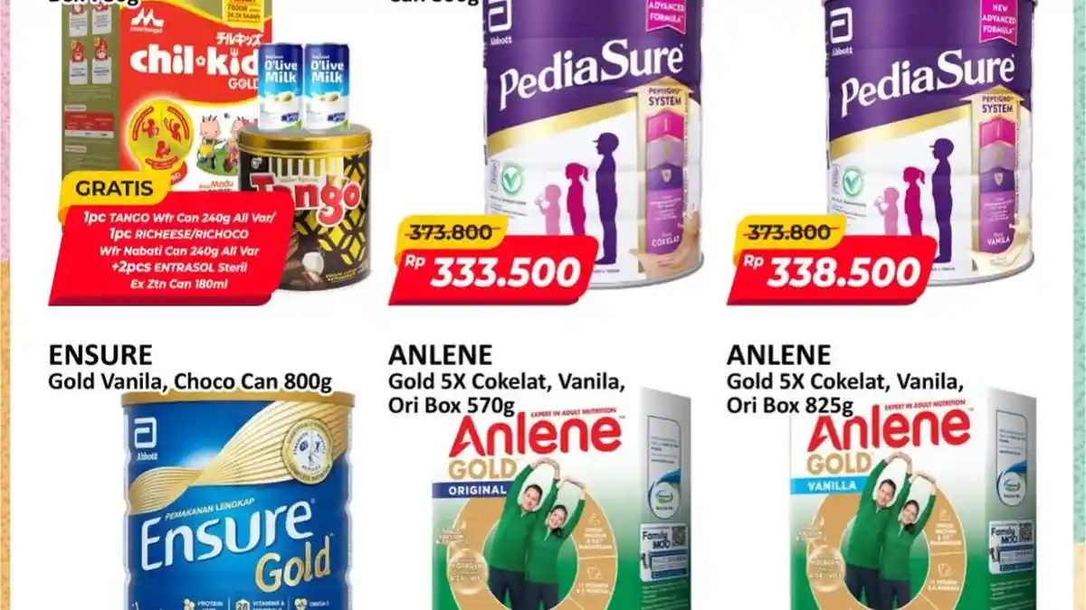 Promo Alfamart Hari Ini 8 Februari 2026, Diskon Susu Pediasure, Anlene ...