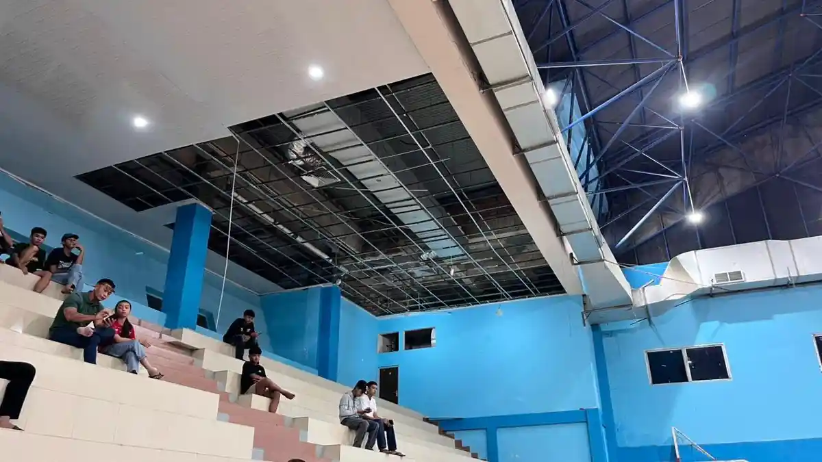 4 Fakta Plafon GOR Pemuda Berau Ambruk: Penyebab hingga Wabup Gamalis ...