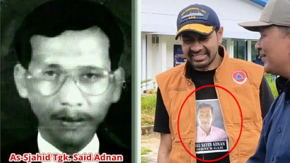 Sosok Sayed Adnan, Gubernur GAM yang Fotonya Terpampang di Kaos Gubernur Aceh Mualem ...