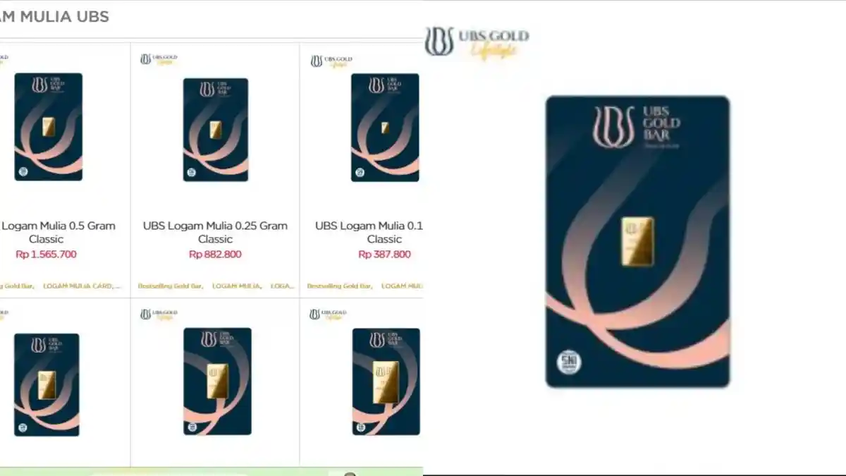 Update Harga Emas UBS Hari Ini Senin 19 Januari 2026 Terbaru, Cek ...
