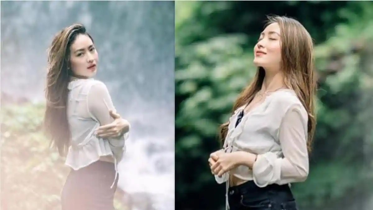 Foto Natasha Wilona Pakai Baju Transparan di Air Terjun Disorot: Moon ...