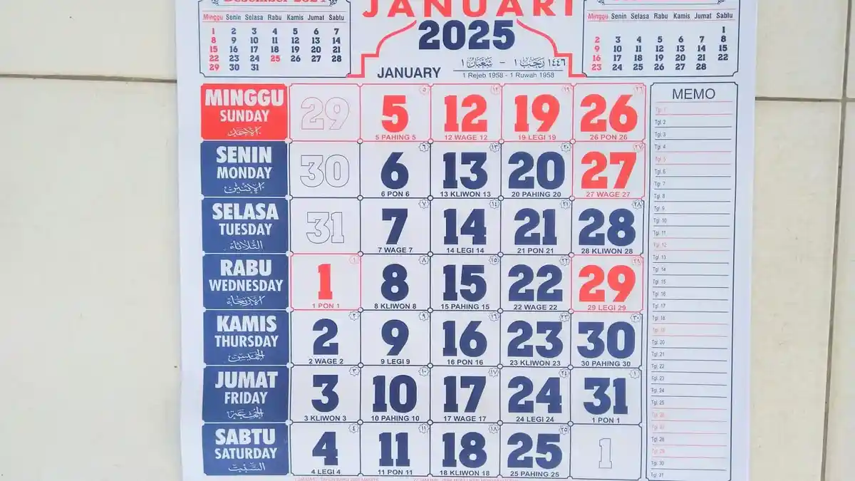 Kalender 2025 Hari Libur Nasional dan Cuti Bersama Imlek 2025 Lengkap ...