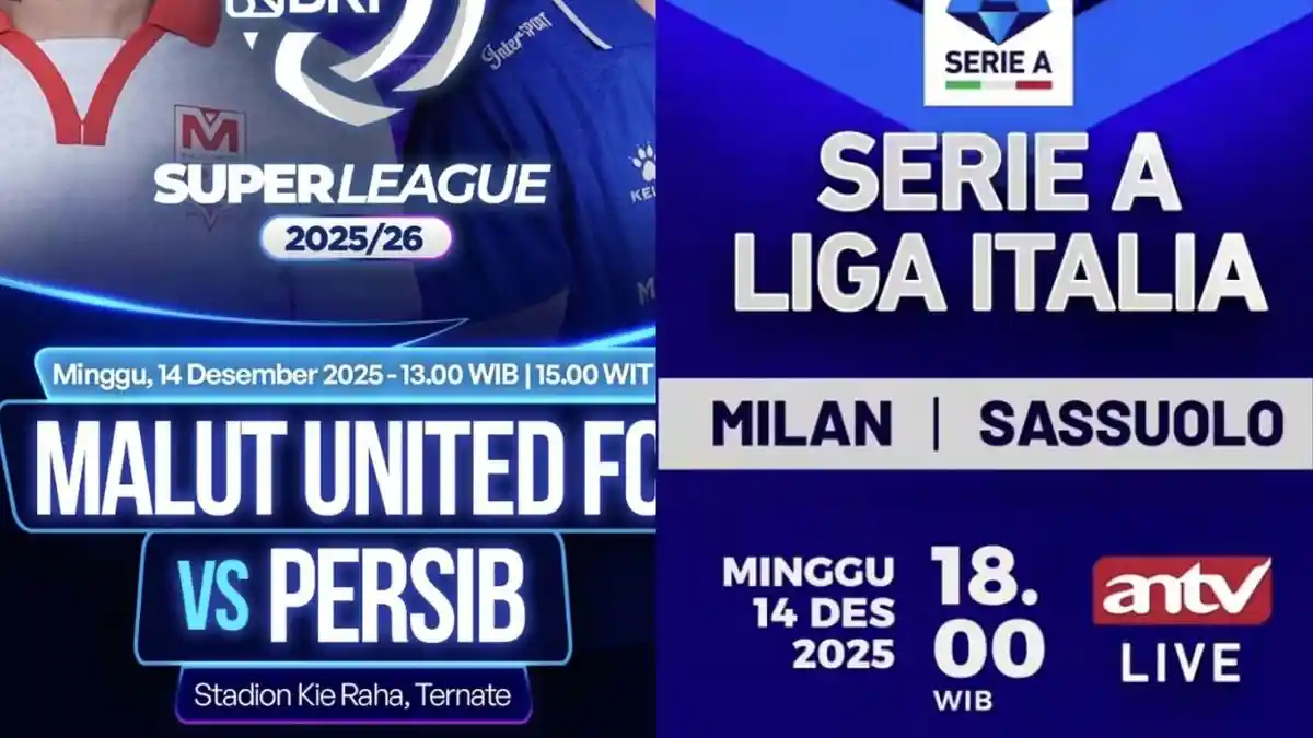 Jam Live ANTV-SCTV-Indosiar Jadwal Bola Liga Italia, Liga Inggris dan ...