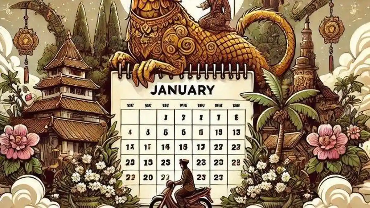 Kalender Januari 2025 Lengkap dengan Weton Jawa dan Hijriah Tanggal 1 ...