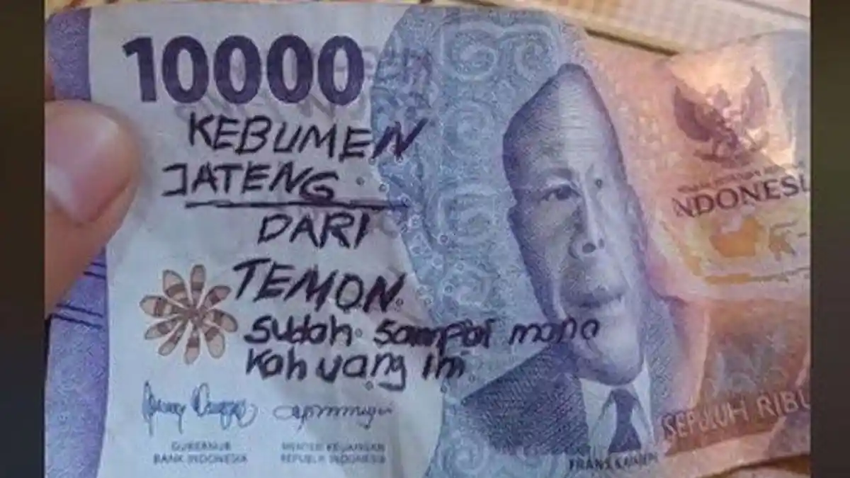 VIRAL Uang Rp10.000 Dicoret-coret, Bank Indonesia Angkat Bicara ...