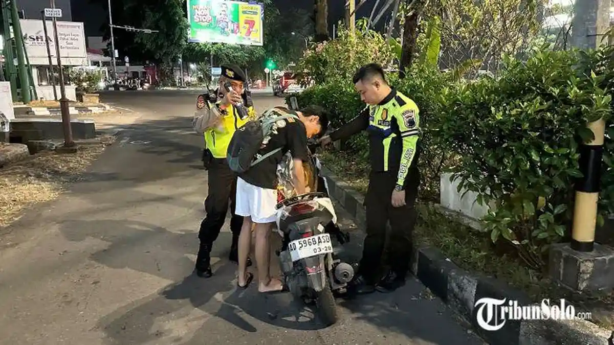 Razia Knalpot Brong Sejumlah Titik di Solo, Polisi Angkut 39 Sepeda ...
