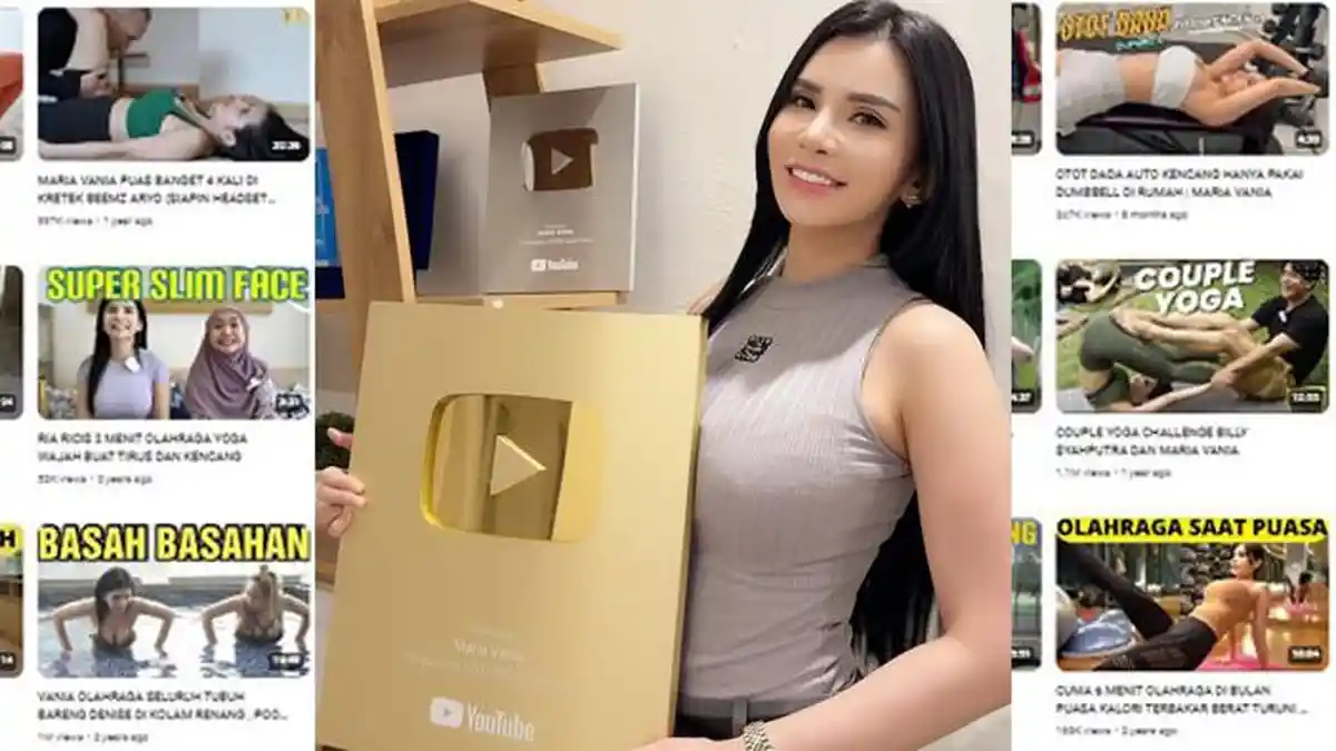 Maria Vania: Lebih Besar! Raih YouTube Golden Play Button, Ini Kata ...
