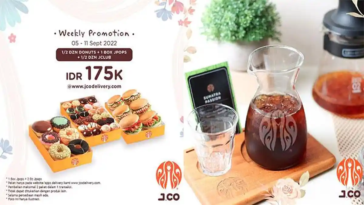 Promo JCO 7 September 2022, Paket Lengkap Donuts + JClubs + JPops Rp ...