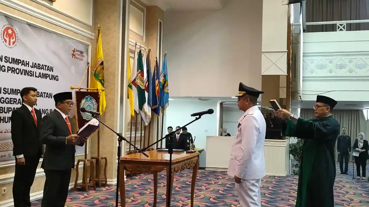 Pj Gubernur Lampung Lantik Ferli Yuledi Sebagai Pj Bupati Tulangbawang ...