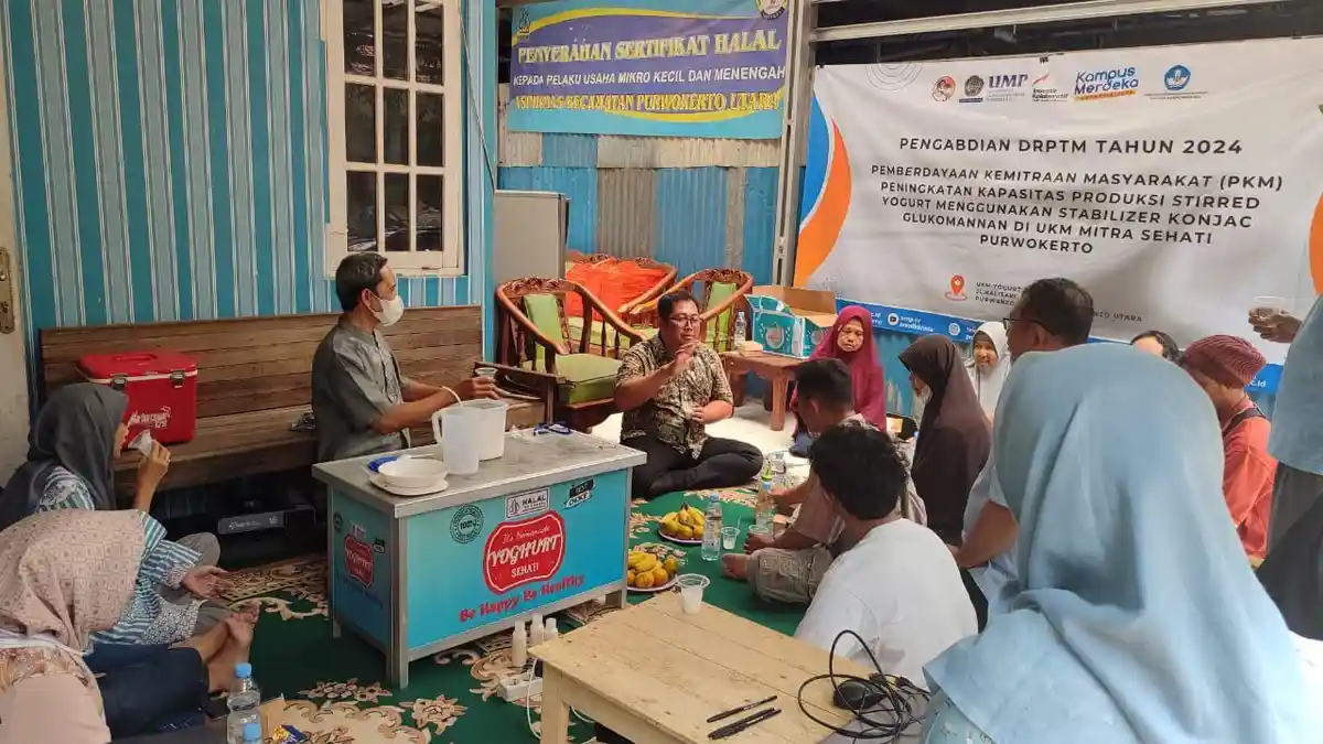 Teknik Kimia UMP Kembangkan Yogurt dengan Stabilizer Konjac di UMKM ...
