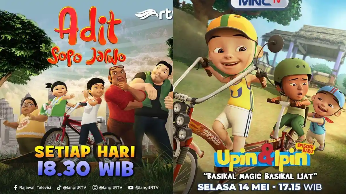 Jadwal Acara TV Kamis 6 Juni 2024, Kartun Seru Adit Sopo Jarwo di RTV ...