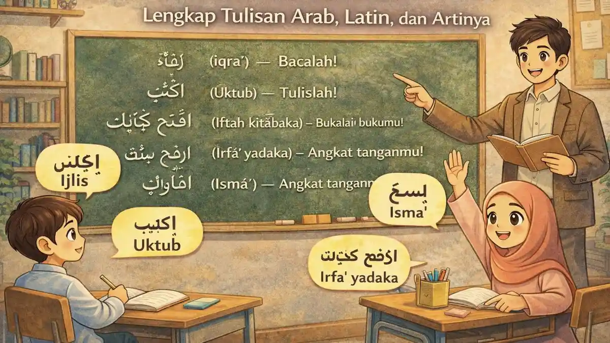 15 Fi’il Amr yang Sering Diucapkan Guru di Sekolah, Lengkap Latin, dan ...