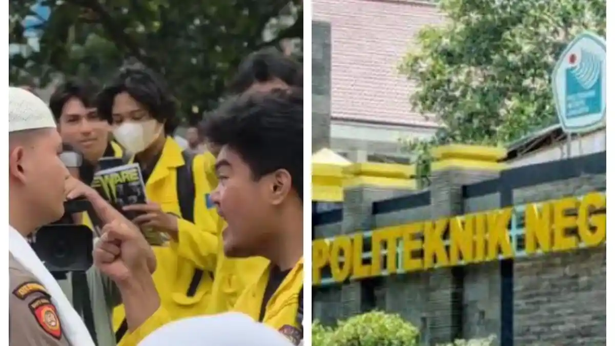 Terungkap Identitas Mahasiswa Berjaket Kuning yang Tunjuk-tunjuk Polisi ...