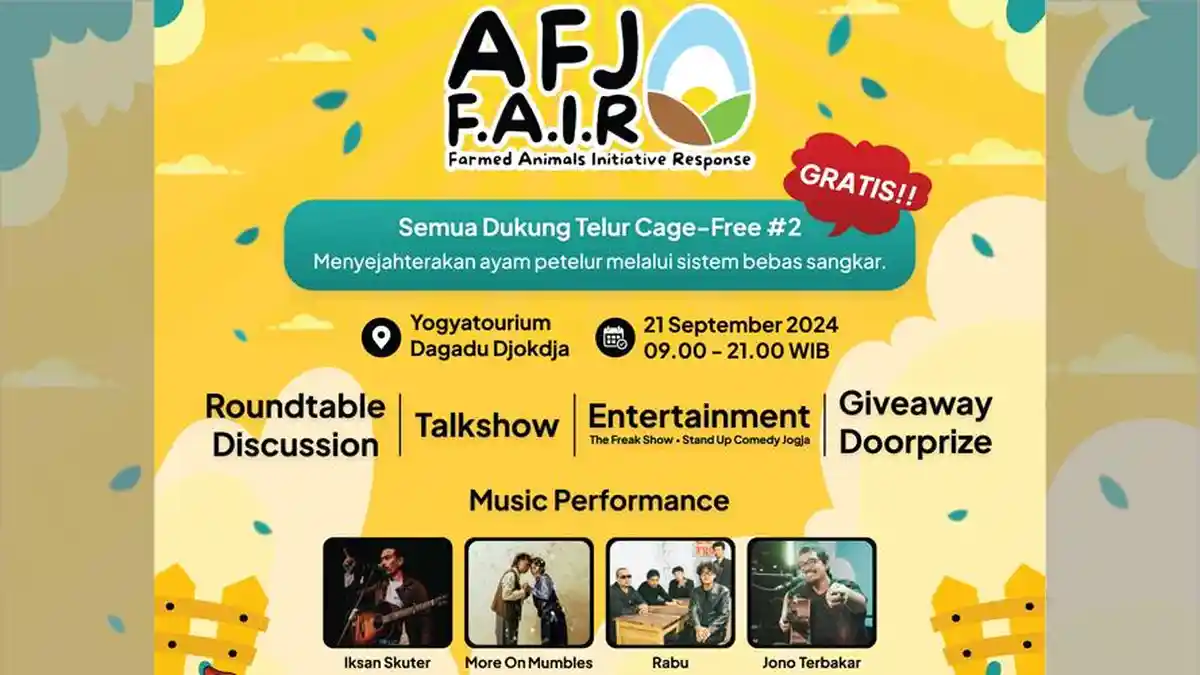 AFJ F.A.I.R 2 Festival untuk Kesejahteraan Ayam Petelur, Ada Diskusi ...