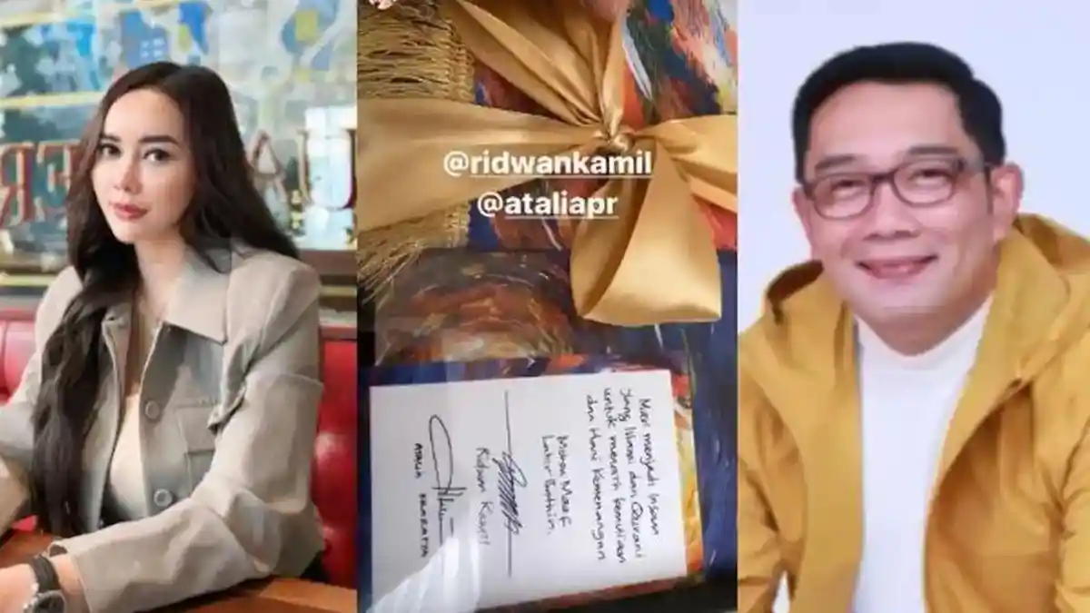 Ridwan Kamil Pernah Beri Lukisan ke Aura Kasih, Tulis Surat, Atalia ...