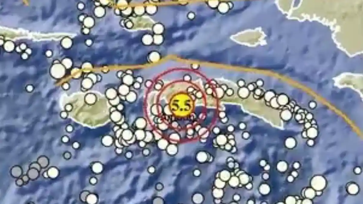 Gempa Terkini di Maluku Sabtu 17 Januari 2026, Info BMKG Magnitudo 5,5 ...