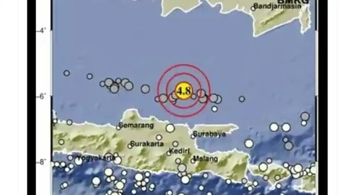 Gempa Hari Ini M 4.8 Hantam Tuban Jawa Timur, Cek Pusat Gempa Terkini 2 ...