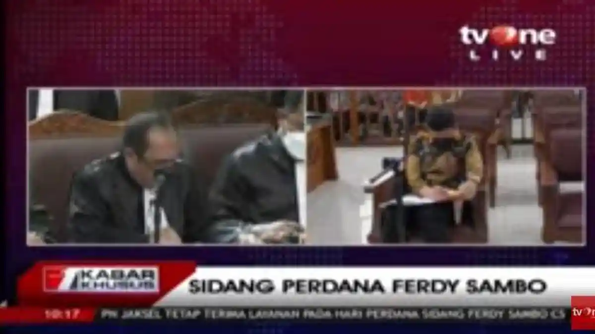 Detik-detik Sidang Fredy Sambo Dimulai Tonton di Link Live TV One ...