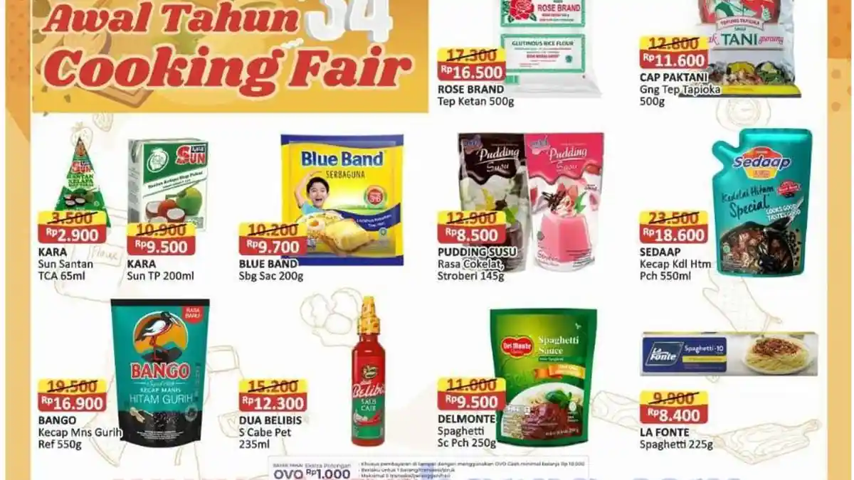 HARGA Bahan Dapur di Alfamart Indomaret & Hypermart 1-15 Januari 2024 ...