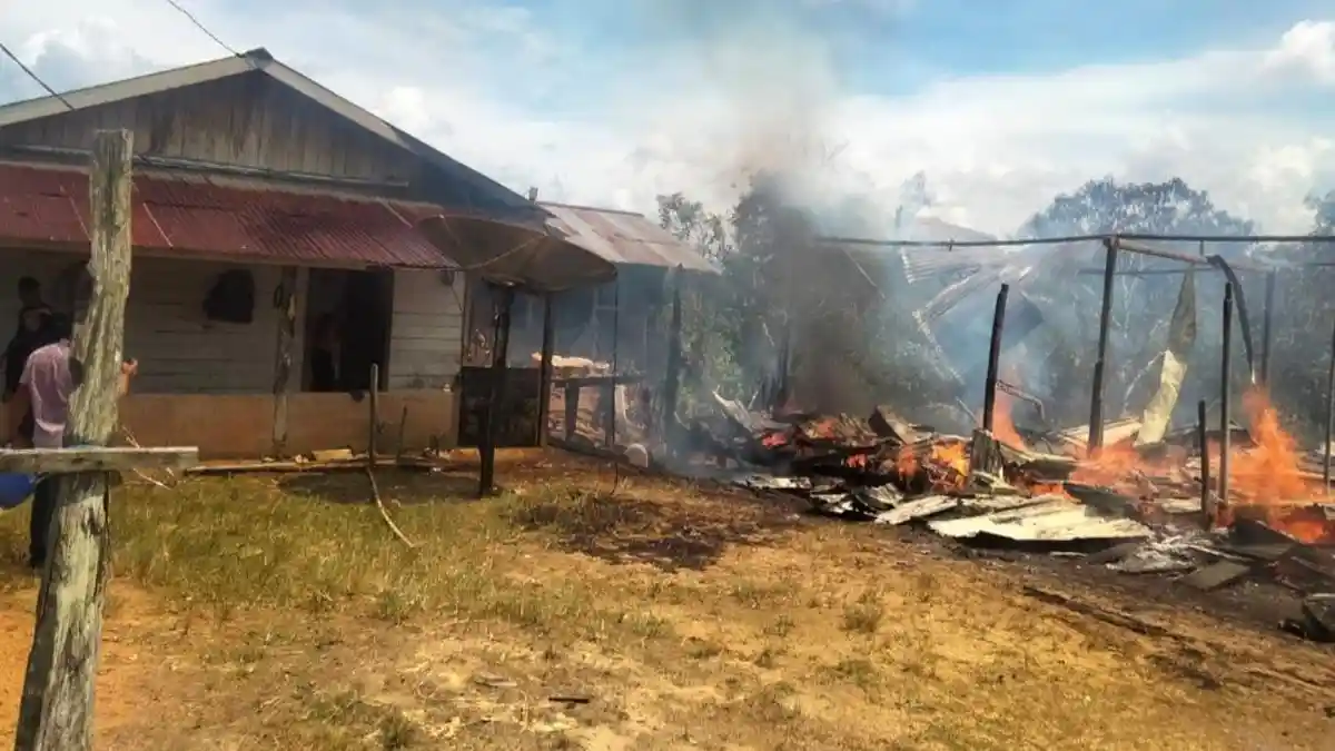 Rumah Kosong di Desa Pimping Bulungan Ludes Terbakar, Kerugian ...