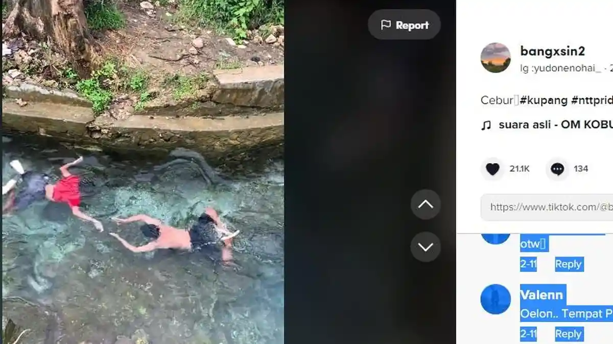 Video Viral TikTok, Mata Air Oelon di Wilayah Sikumana Atas, Kenangan ...
