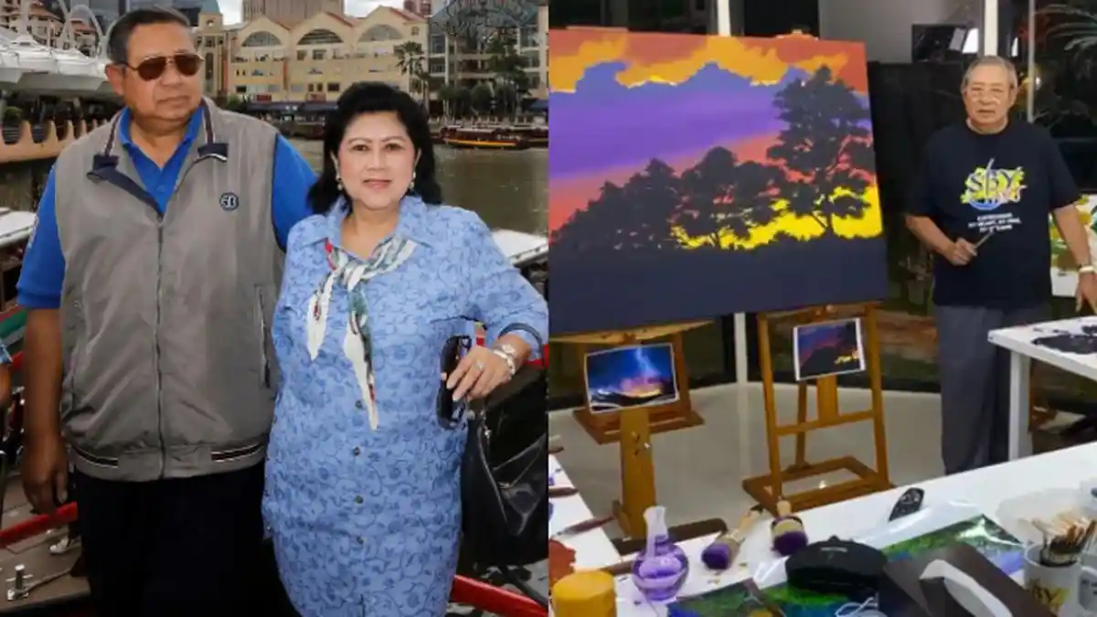 Buat Lukisan Spesial untuk Mendiang Ani Yudhoyono, SBY: Saya ...