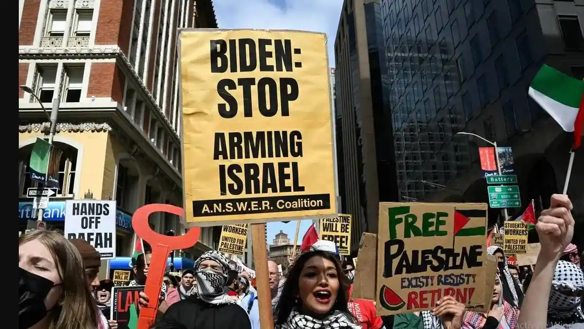 Pengunjuk Rasa Pro-Palestina di AS Menempati konsulat Israel di San ...