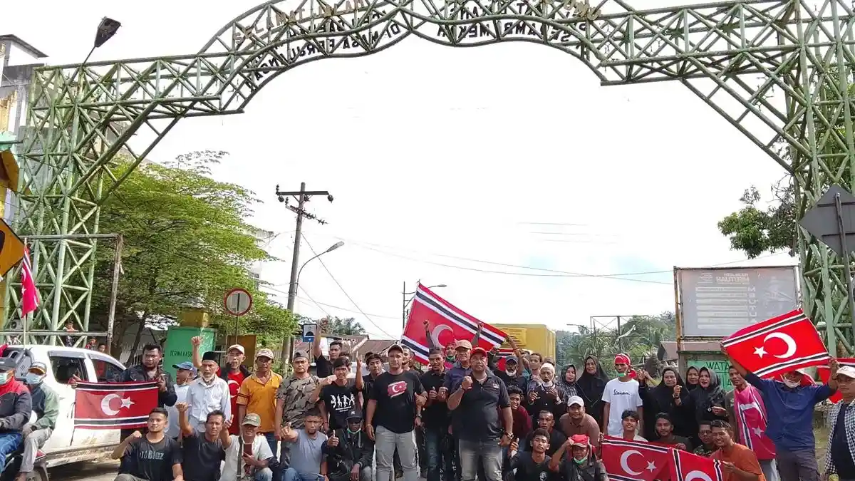 Milad GAM, KPA Sagoe Cot Kala Konvoi Bendera Bulan Bintang, Sekaligus ...
