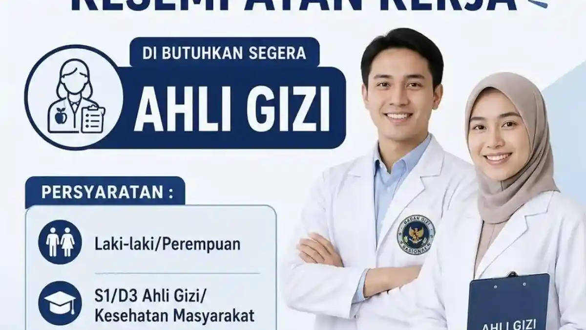 Lowongan Kerja SPPG di Kabupaten Banjar Kalsel, Ahli Gizi Penempatan ...