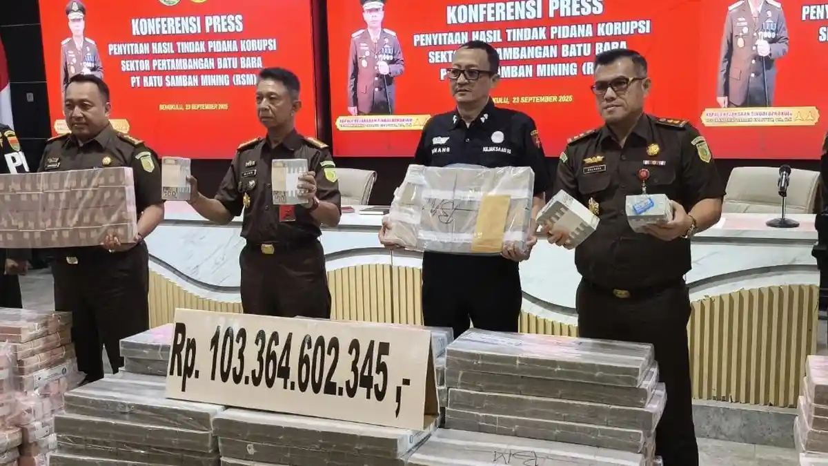 Breaking News: Kejati Bengkulu Sita Rp103 Miliar dari Kasus Korupsi ...