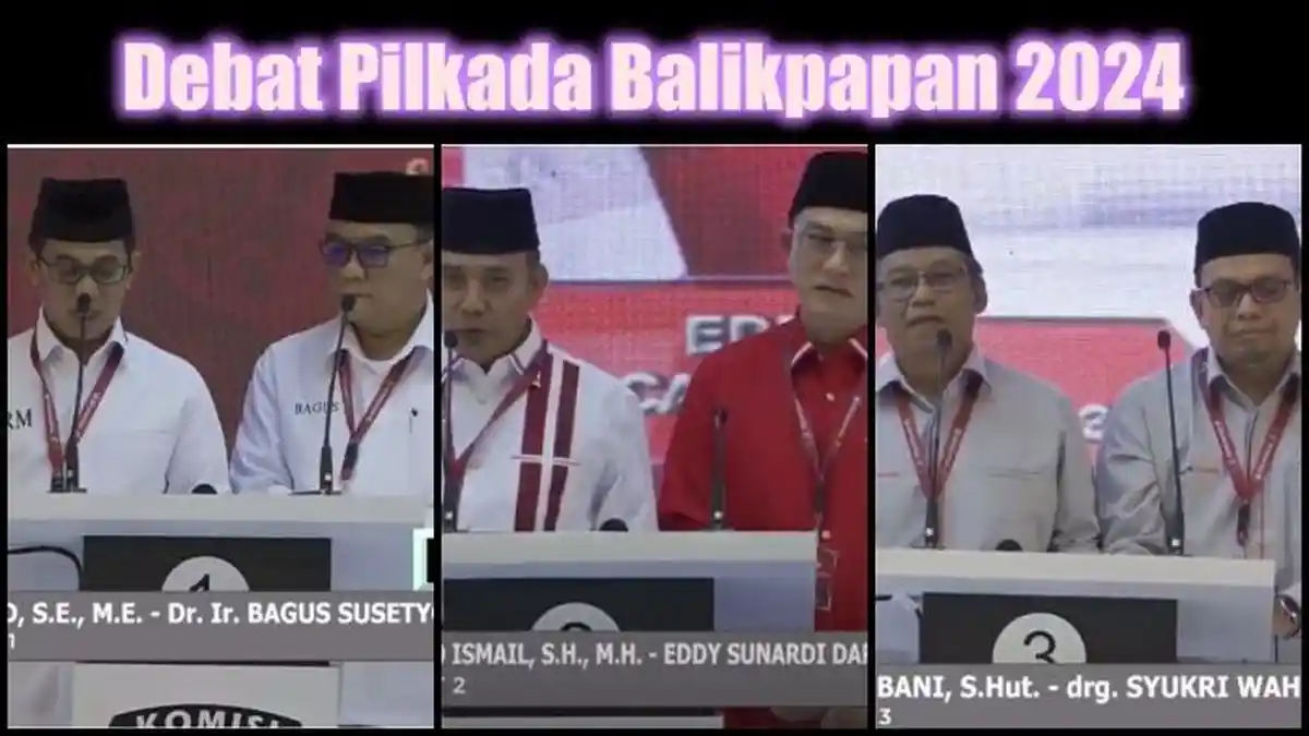 Debat Pilkada Balikpapan 2024: 3 Paslon Bahas Soal Insentif Guru di ...