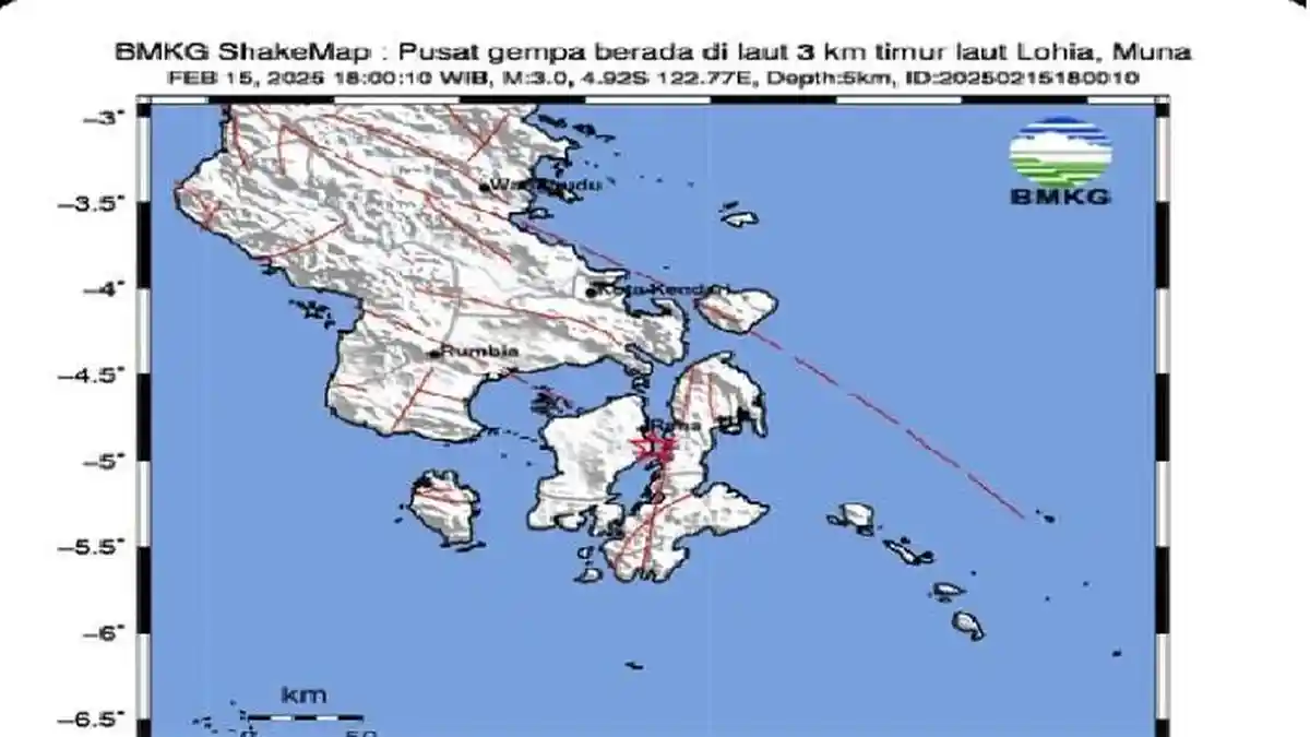 Update Gempa Bumi di Muna Sulawesi Tenggara, BMKG: Pusat Gempa di Laut ...