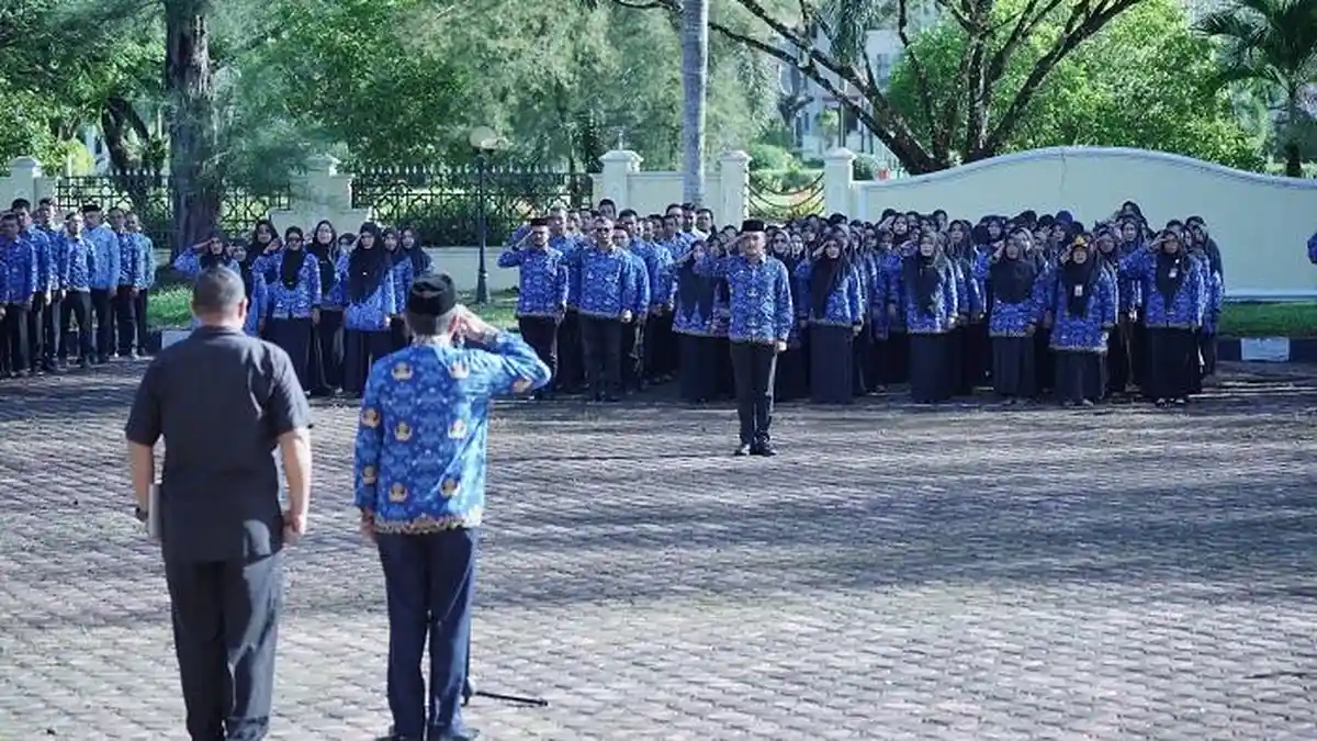 Pimpin Apel Kesadaran Nasional, Sekda Nagan Raya Minta ASN Disiplin dan ...