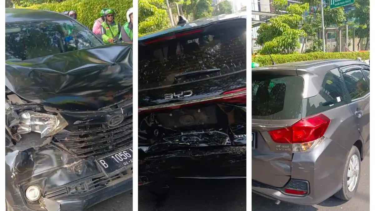 Kecelakaan Hari Ini di Jalan Jenderal Sudirman, Tabrakan Beruntun Tiga ...