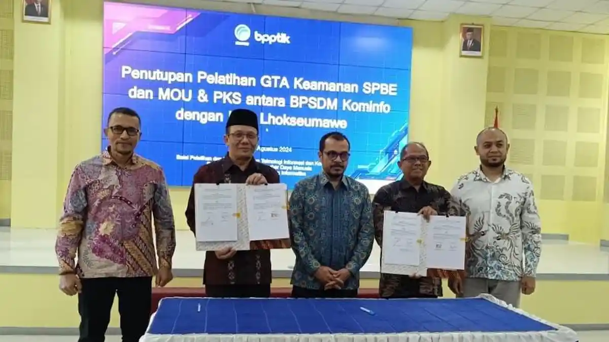 IAIN Lhokseumawe Kerja Sama dengan BPPTIK Kominfo RI, Penekenan MoU ...