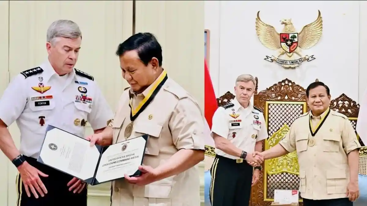 Presiden Prabowo Terima Medali Kehormatan dari Komando Operasi Khusus ...