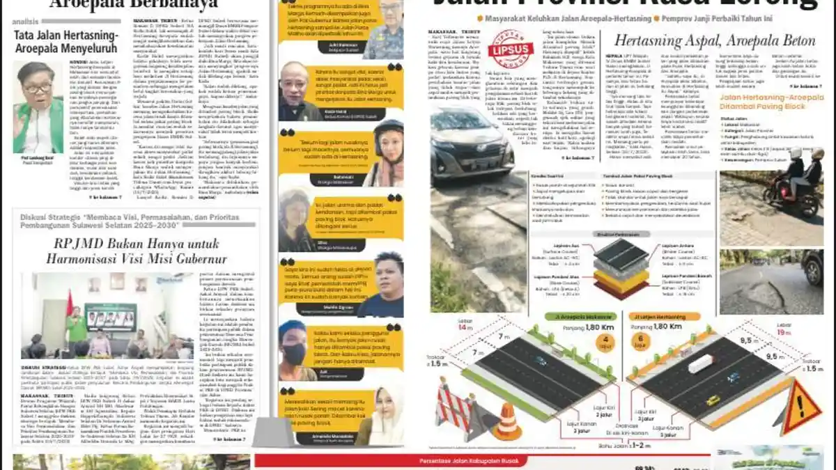 Jalan Provinsi Rasa Lorong - Tribun-timur.com