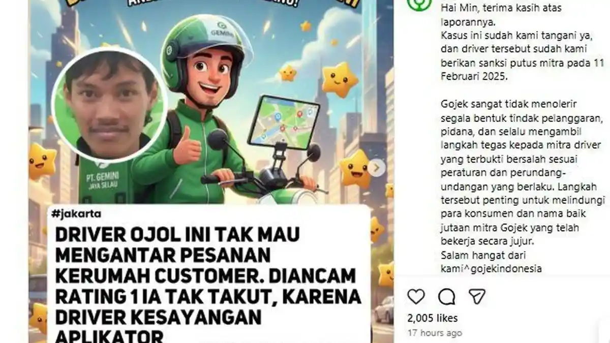 Pihak Gojek Ungkap Fakta soal Kabar Driver Ojol 'Kesayangan' yang Viral Tak Mau Turuti Pelanggan ...