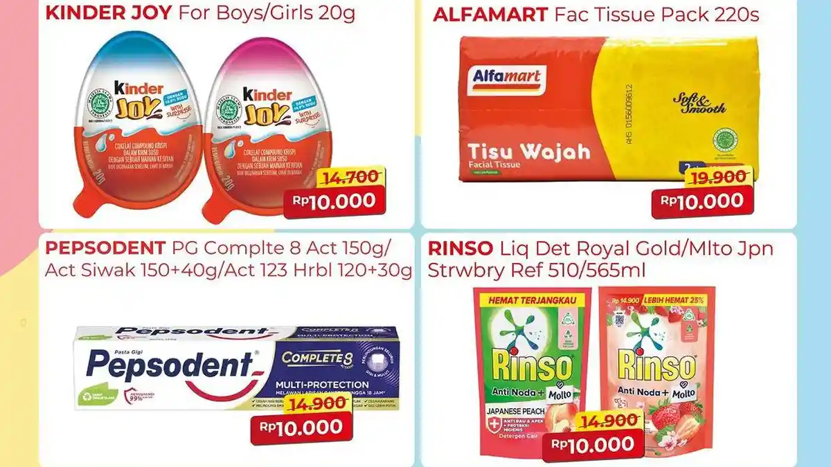 Promo Alfamart 8-15 Januari 2024, Rinso, Pepsodent Tebus Murah Rp10.000 ...