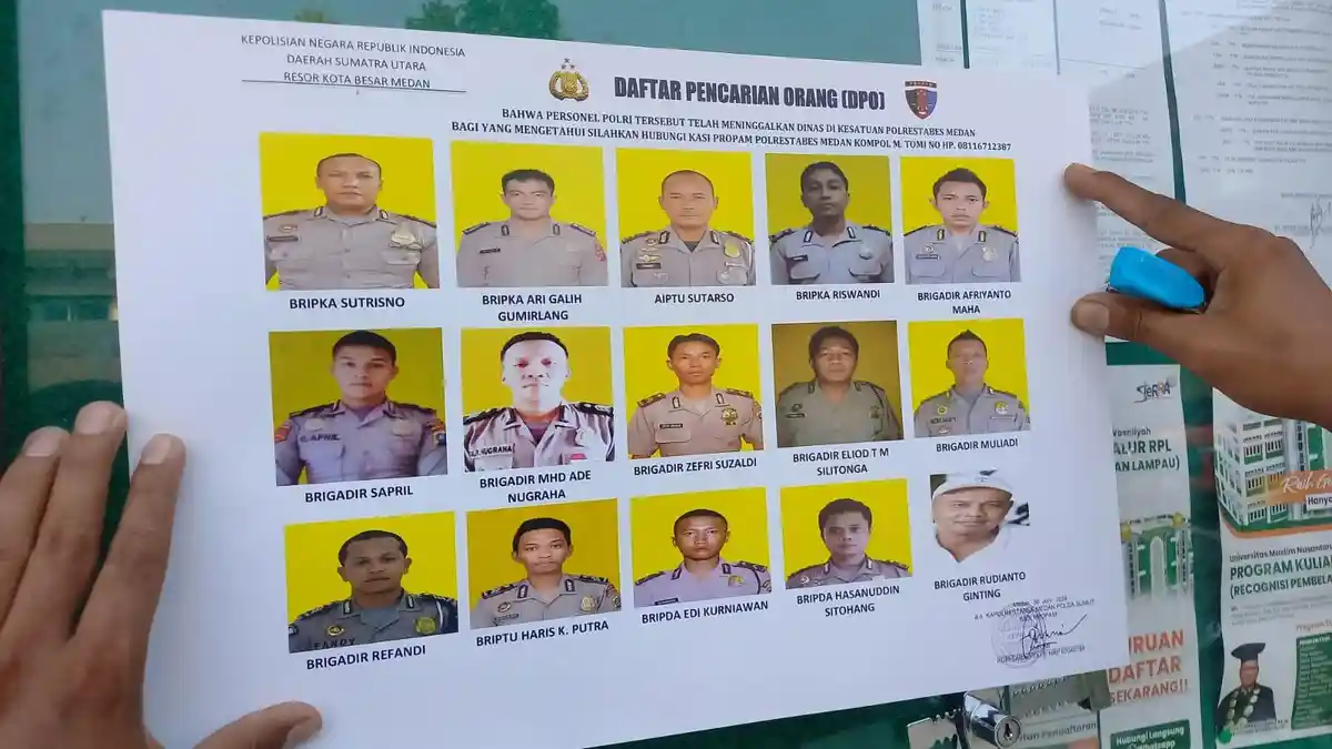 Lari dari Tugas, 15 Personel Polrestabes Medan Masuk Daftar Pencarian ...