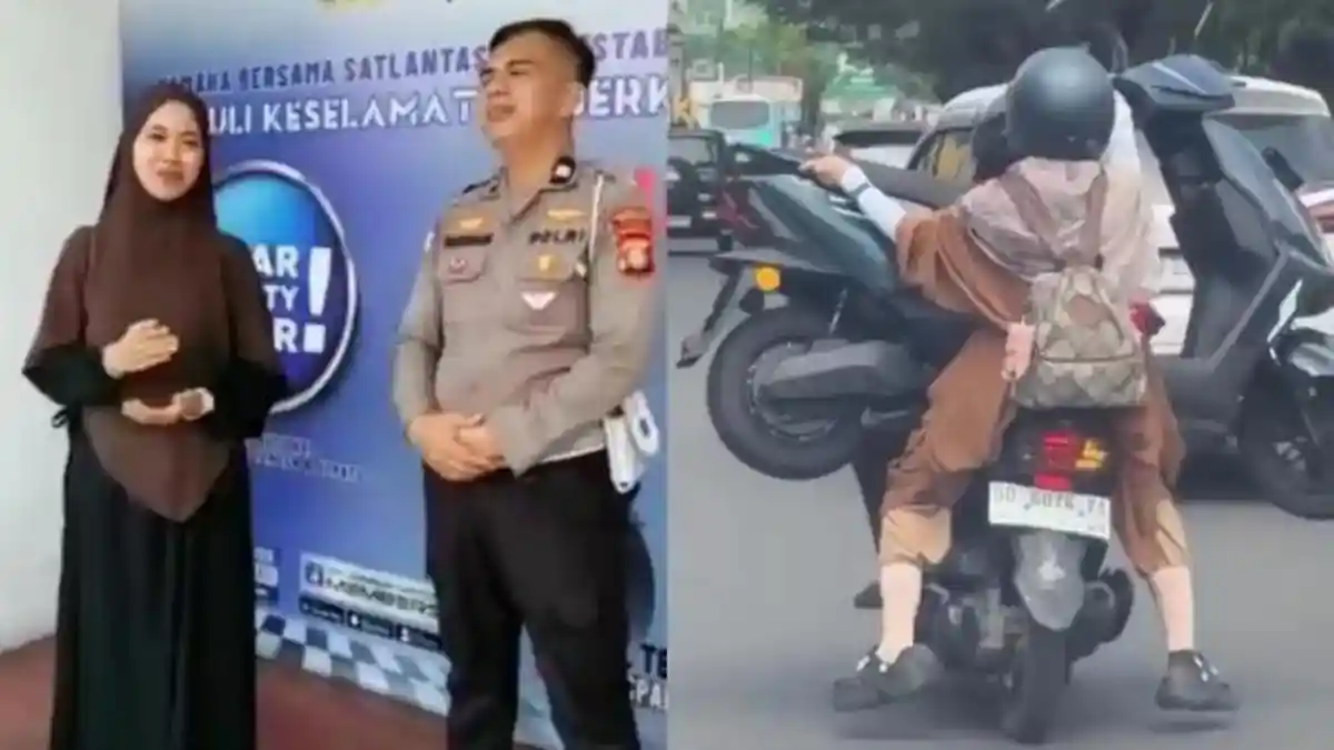 Video Viral Emak-emak di Makassar Angkut Motor Listrik Pakai Motor ...