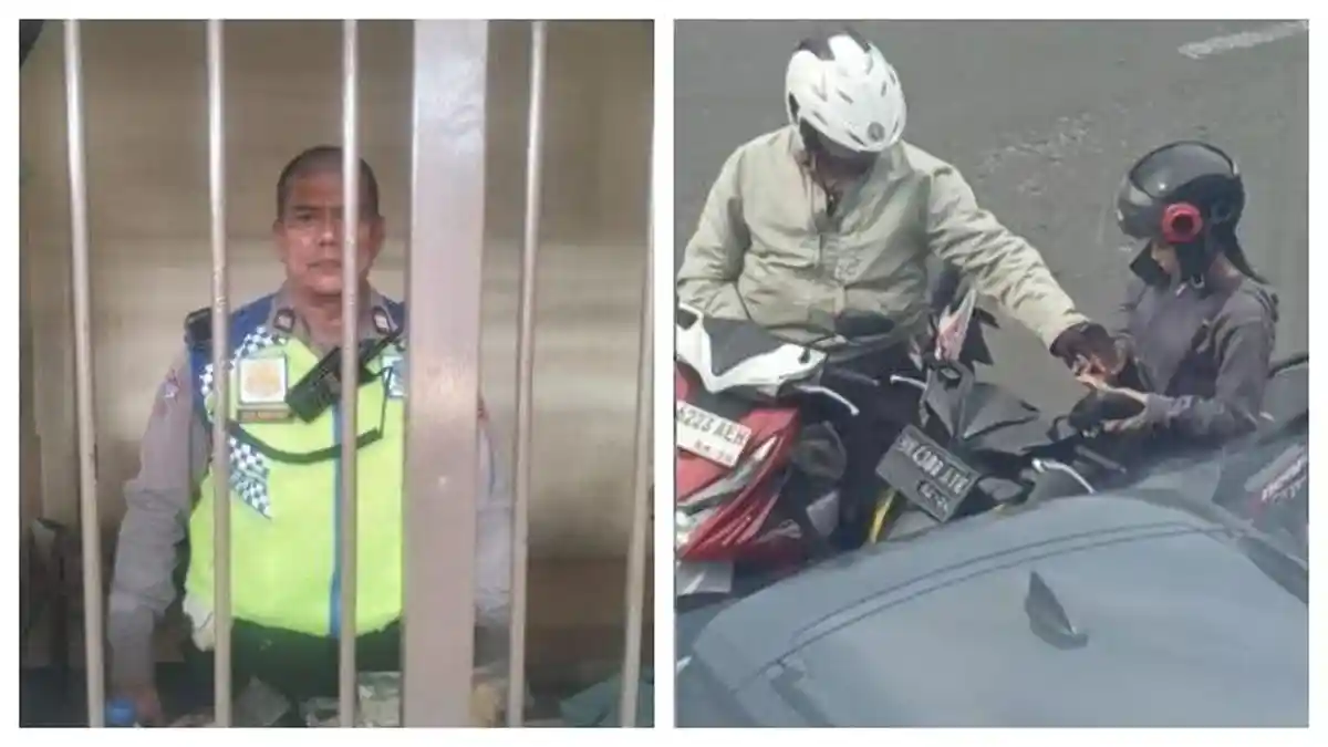 Sosok Aiptu Rudi Hartono, Polisi di Medan Palak Pemotor Rp 100 Ribu ...