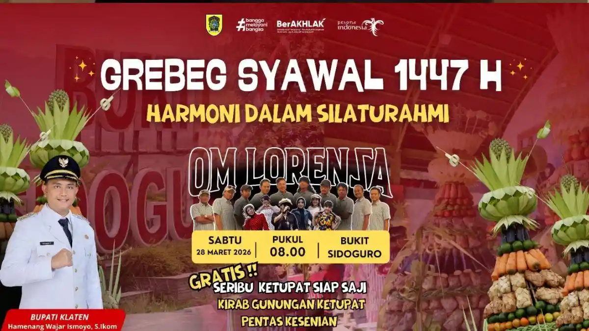 Gratis! Warga Bisa Ikut Grebeg Syawal Klaten 2026, Rebutan Ketupat ...