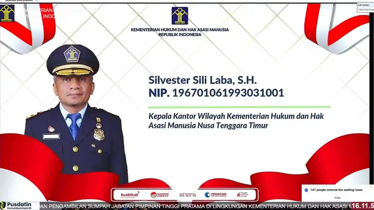 Silvester Sili Laba Jabat Kepala Kanwil Kemenkumham NTT, Gantikan ...