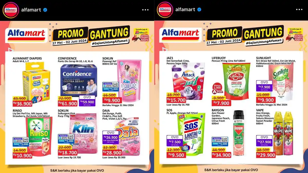 Promo Alfamart Gantung Masih Hadir Hari Ini, Raih Daia Deterjen Rp 28. ...