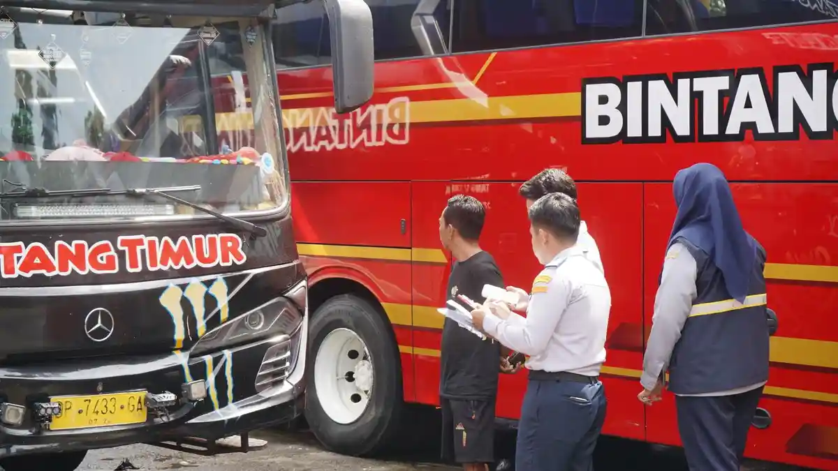 Rampcheck Bus AKAP dan AKDP di Sulsel, 50 Unit Tak Layak Operasi ...