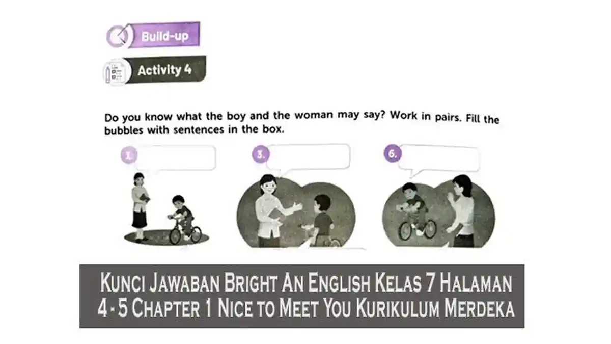 Kunci Jawaban Bright An English Kelas 7 Halaman 4 - 5 Chapter 1 Nice to ...